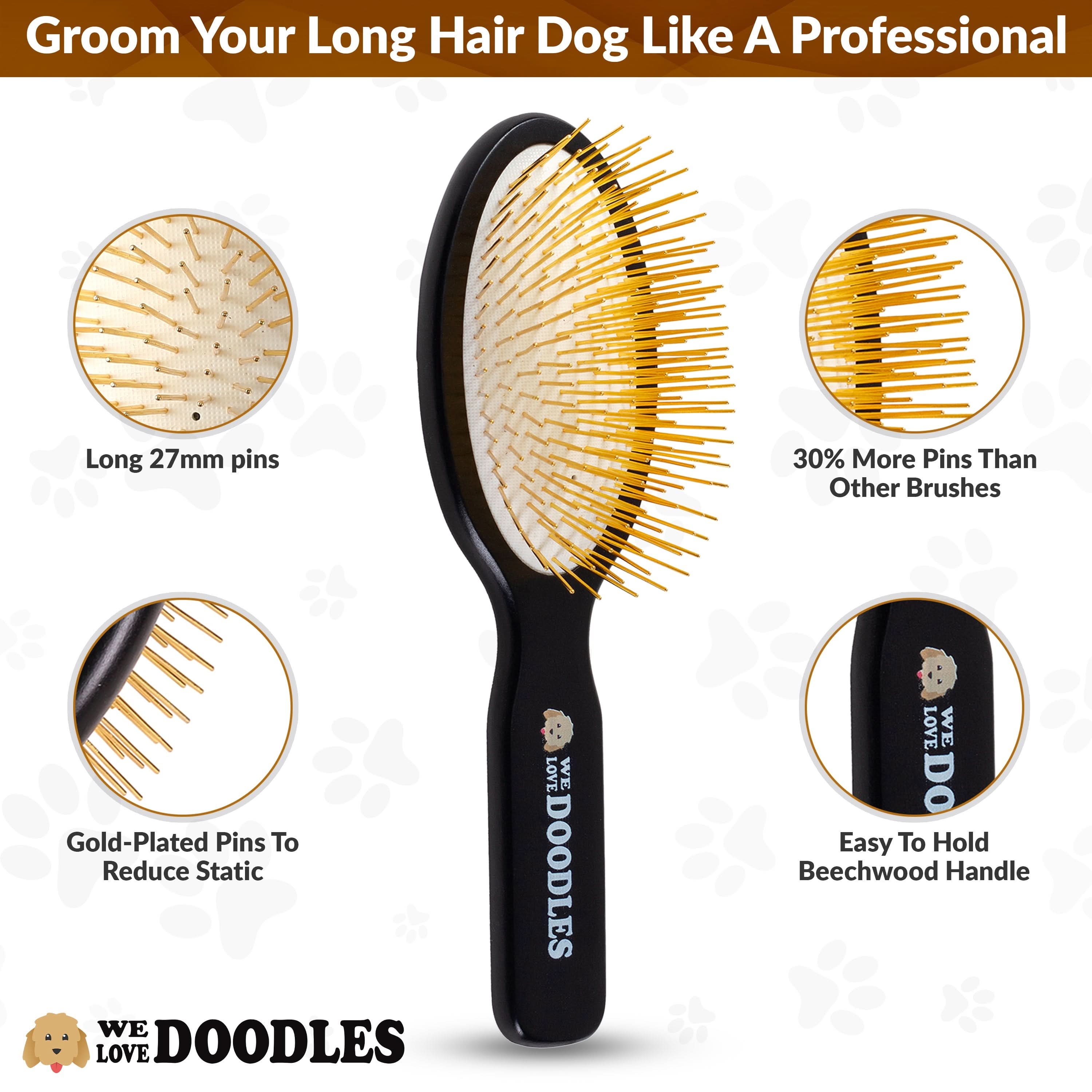 pin and bristle brush for dogs