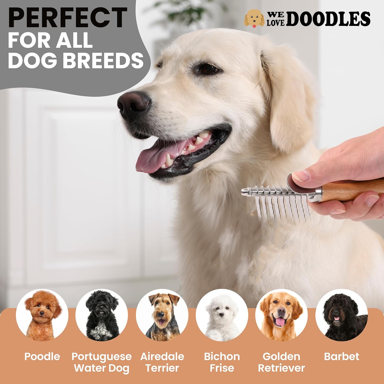 Small Dematting Rake for Dogs | Removes Mats Without Pulling – We Love ...