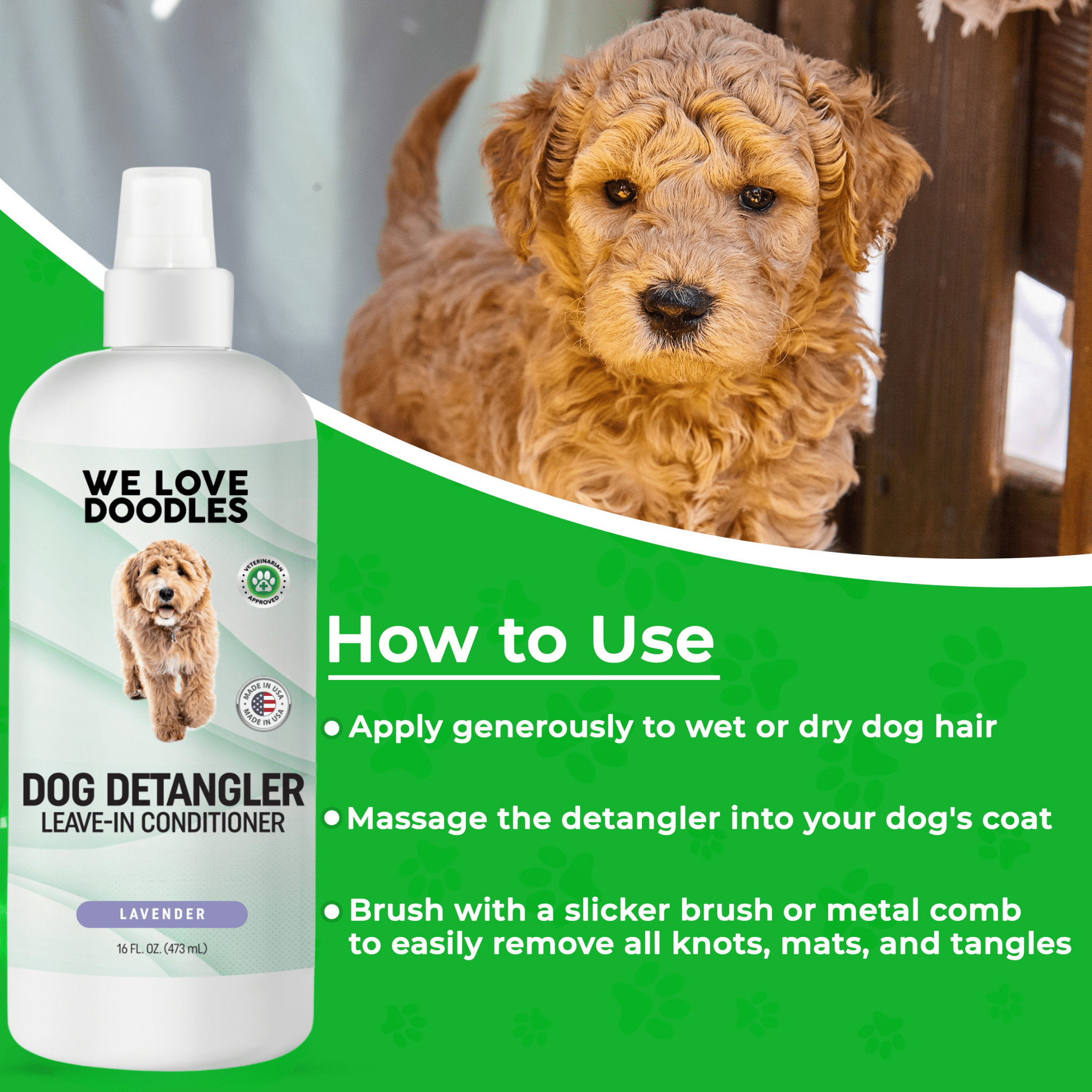 Lavender Dog Shampoo & Detangler Bundle | Save | Made in USA – We Love ...
