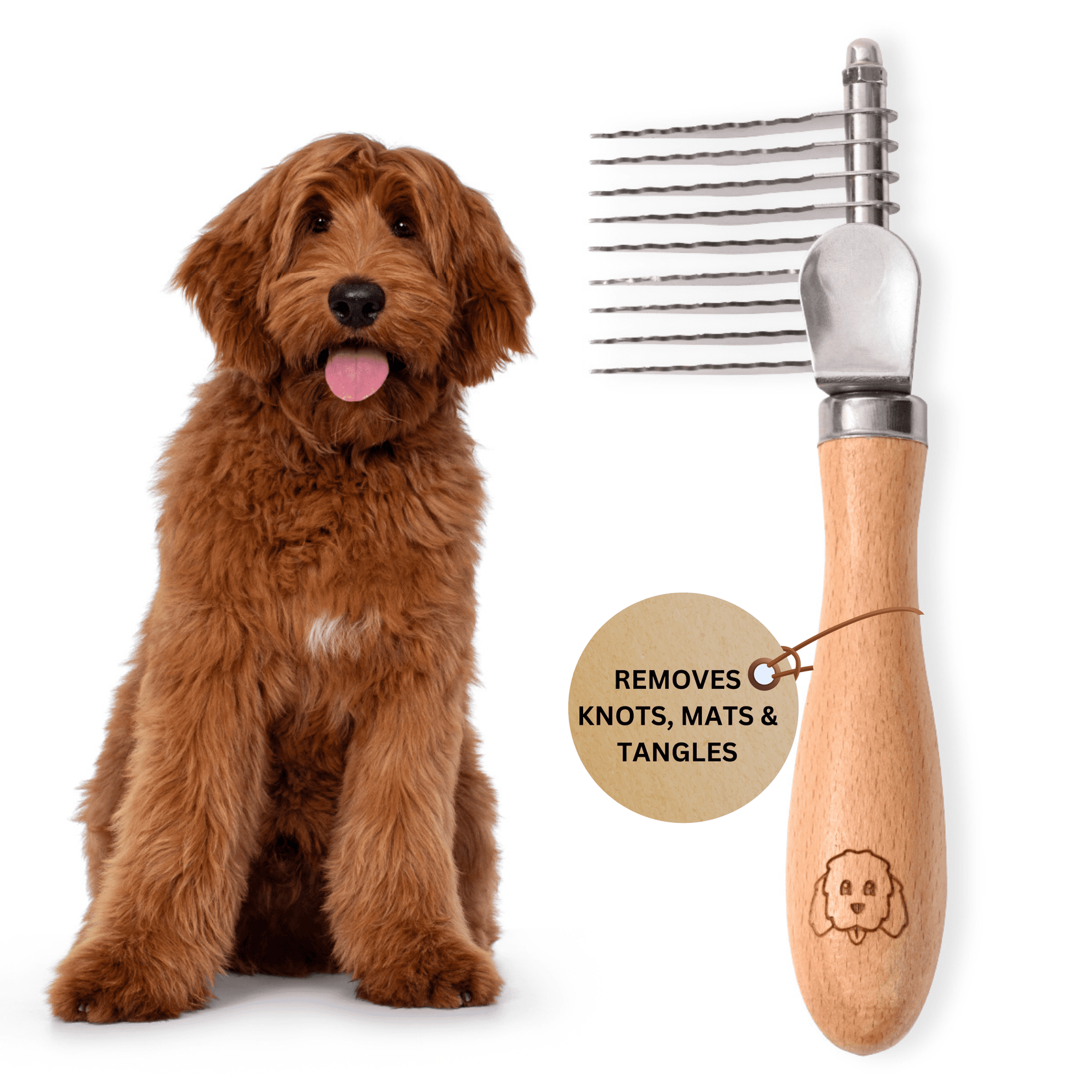 Dematting Rake for Dogs | Removes Mats & Tangles Painlessly – We Love ...