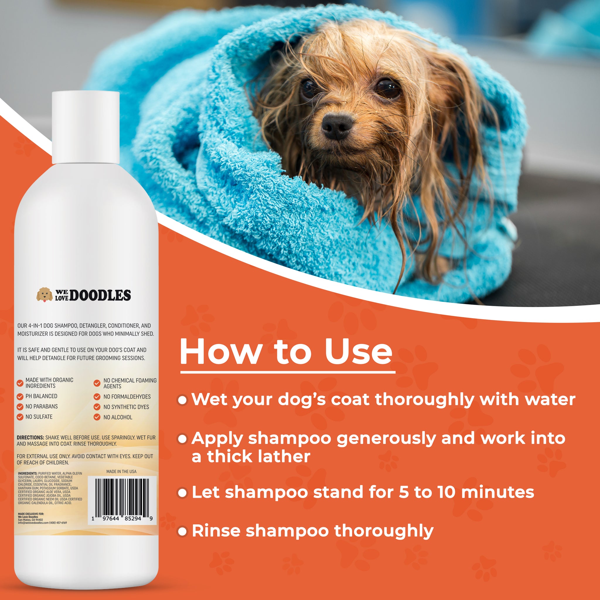 Dog Shampoo Lavender, Mango & Ocean Breeze Bundle – We Love Doodles