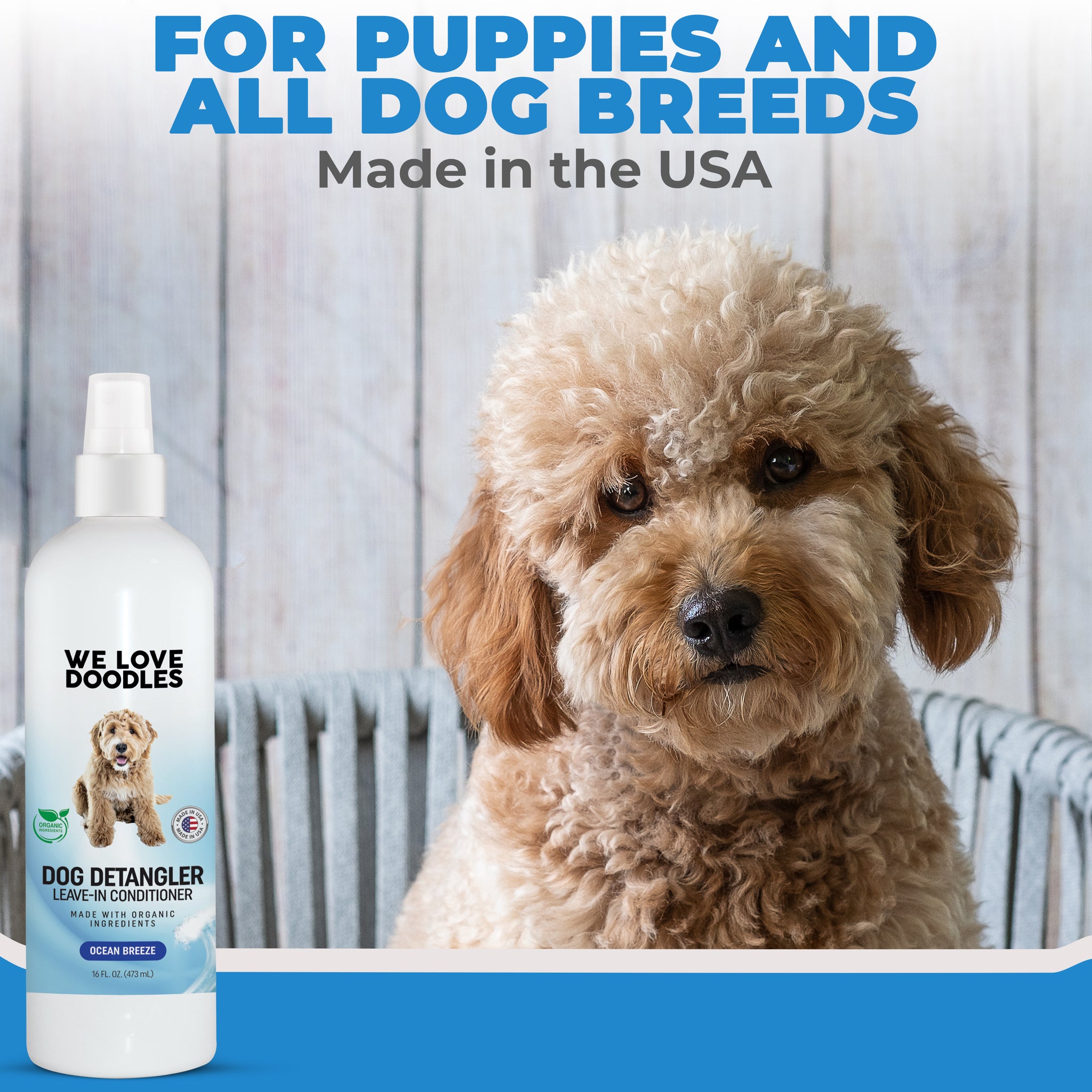 Dog Detangler Spray (Ocean Breeze Scent) – We Love Doodles